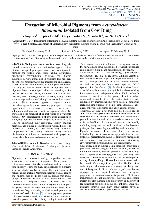 (PDF) Extraction of Microbial Pigments from Acinetobacter Baumannii ...