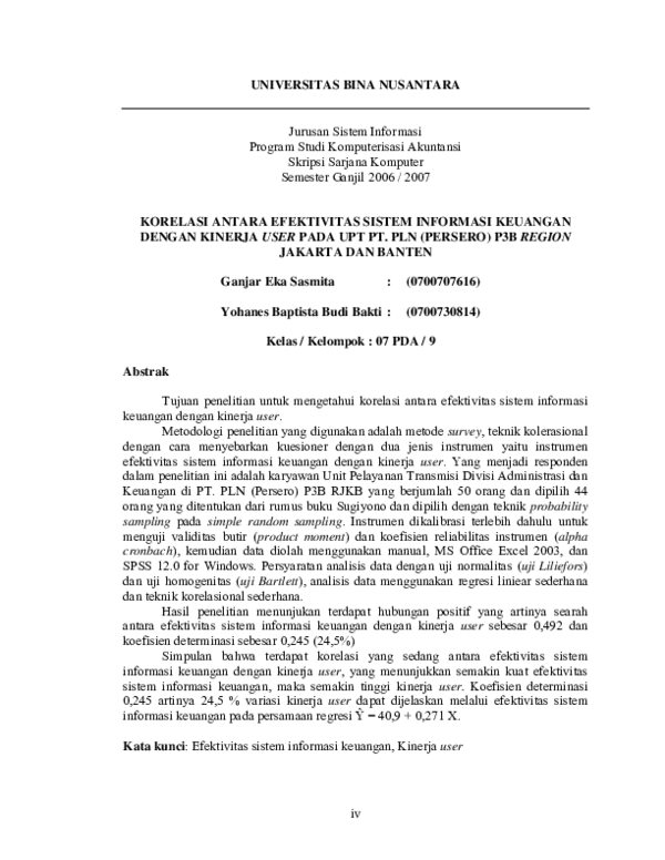 (PDF) Korelasi Antara Efektivitas Sistem Informasi Keuangan Dengan ...