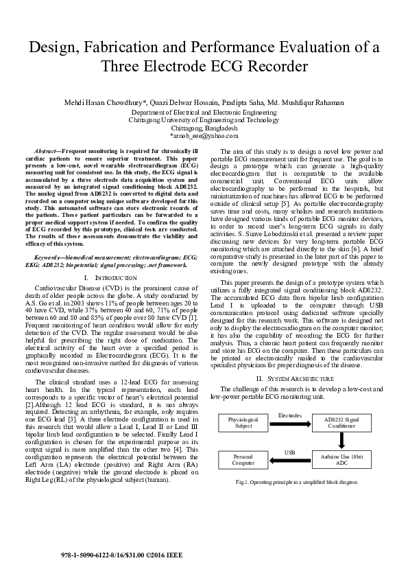 (PDF) Design, fabrication and performance evaluation of a three ...