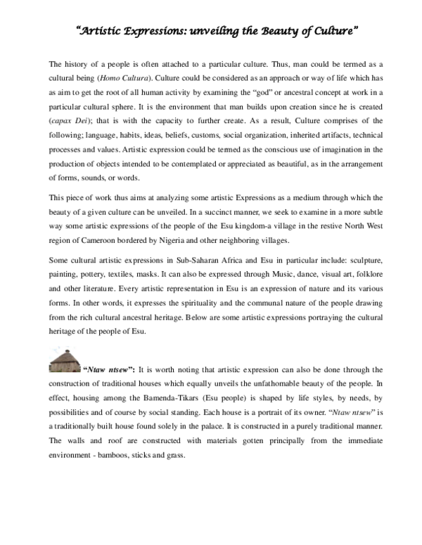 (PDF) THE BEAUTY OF CULTURE (ARTICLE)