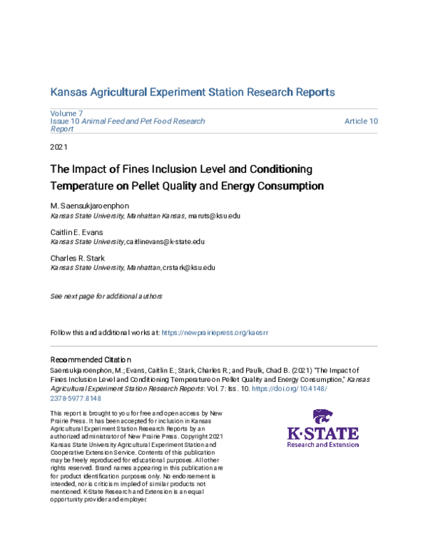 (PDF) The Impact of Fines Inclusion Level and Conditioning Temperature ...