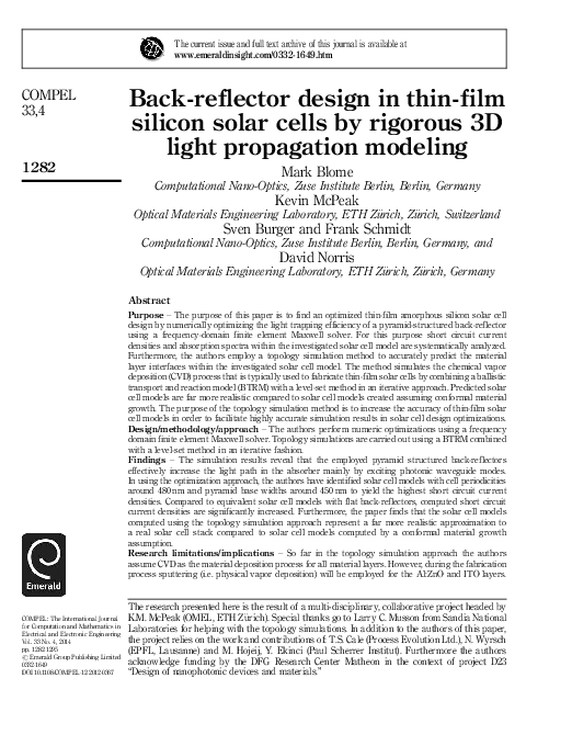 (PDF) Back-reflector design in thin-film silicon solar cells by ...
