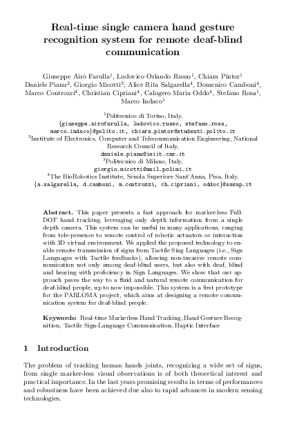 (PDF) Real-Time Single Camera Hand Gesture Recognition System for ...