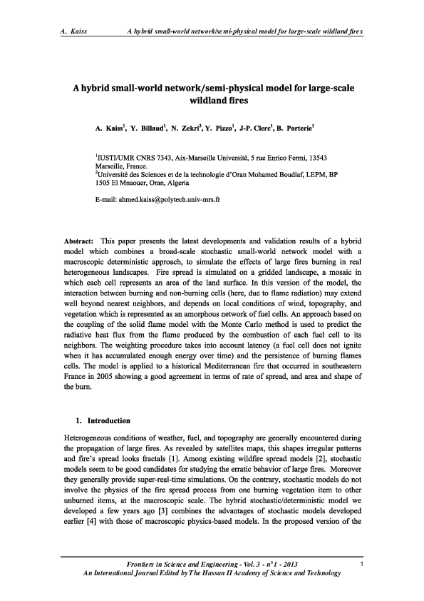 (PDF) A hybrid small-world network : semi-physical model for large ...