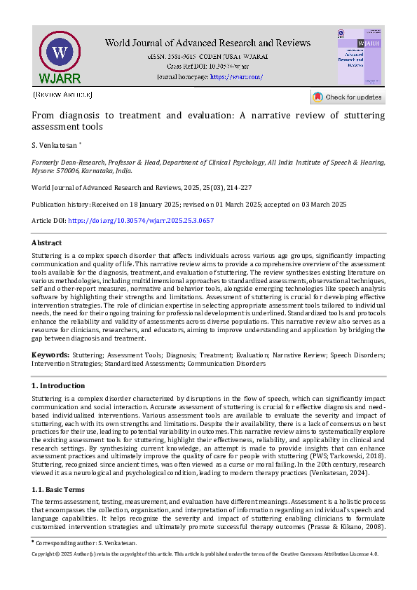 (PDF) From diagnosis to treatment and evaluation: A narrative review of ...