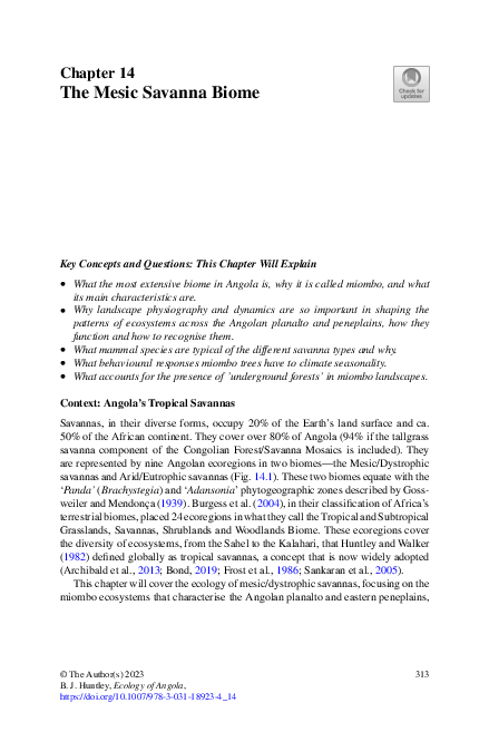 (PDF) The Mesic Savanna Biome