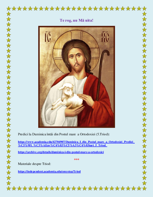 Te rog, nu Mă uita!