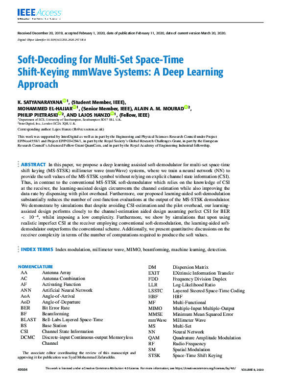 (PDF) Soft-Decoding for Multi-Set Space-Time Shift-Keying mmWave Systems: A Deep Learning Approach