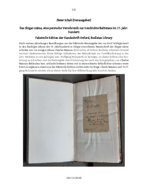 (PDF) The Shigar-nāma, a Persian chronicle on the history of Baltistan ...