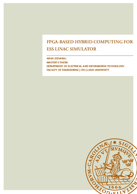 Fpga-Based Hybrid Computing for Ess Linac Simulator