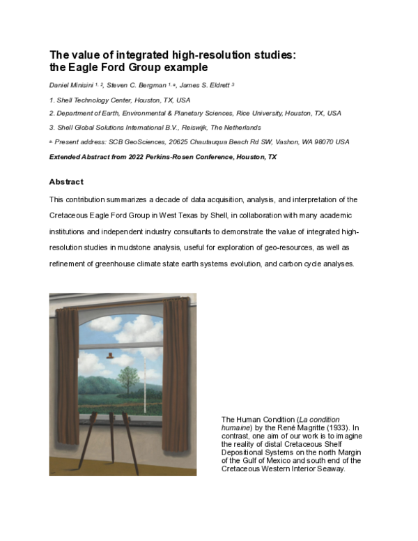 (PDF) The value of integrated high-resolution studies: the Eagle Ford ...