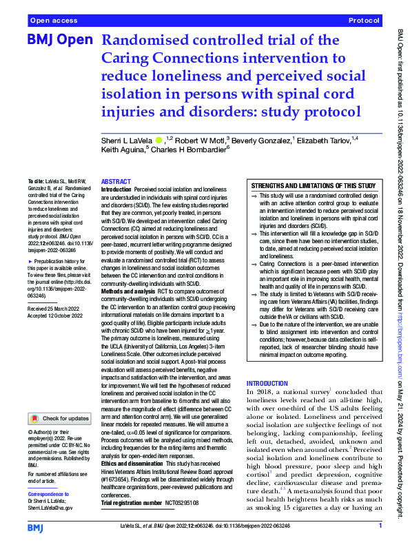 (PDF) Randomised controlled trial of the Caring Connections ...