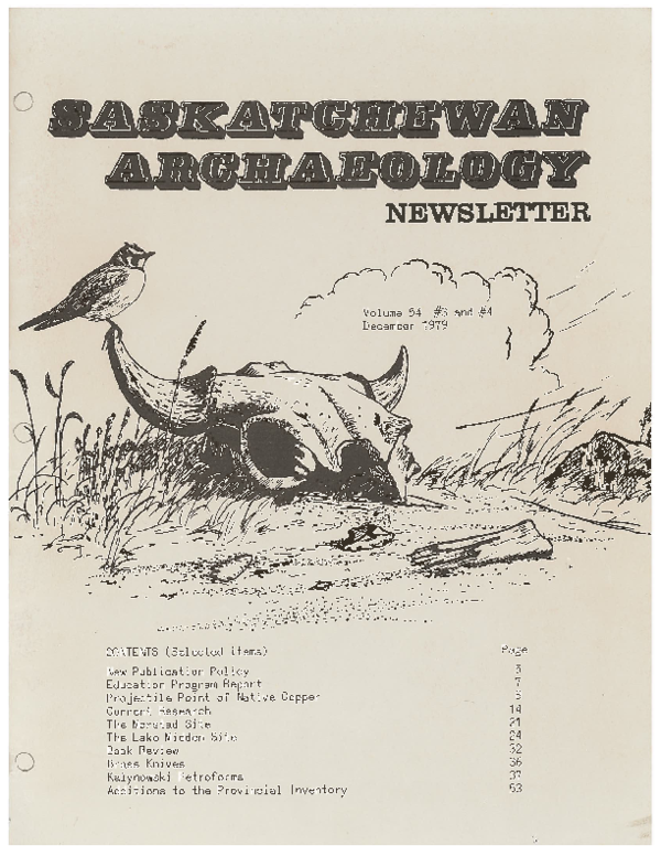 (PDF) A Projectile Point of Native Copper Found in Northern Saskatchewan
