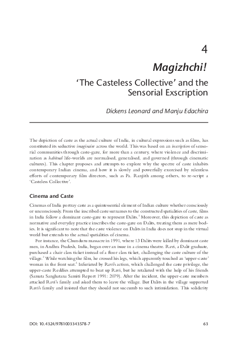(PDF) Magizhchi! 'The Casteless Collective' and the Sensorial ...