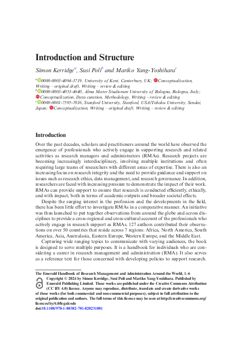 (PDF) Introduction and Structure
