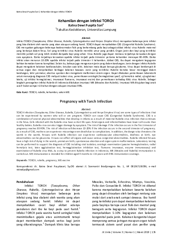 (PDF) Kehamilan dengan Infeksi TORCH
