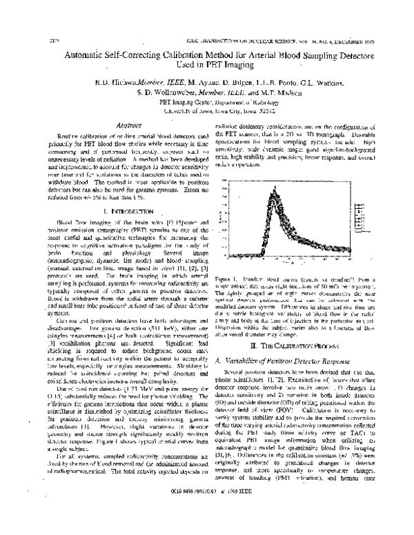 (PDF) Automatic self-correcting calibration method for arterial blood sampling detectors used in ...