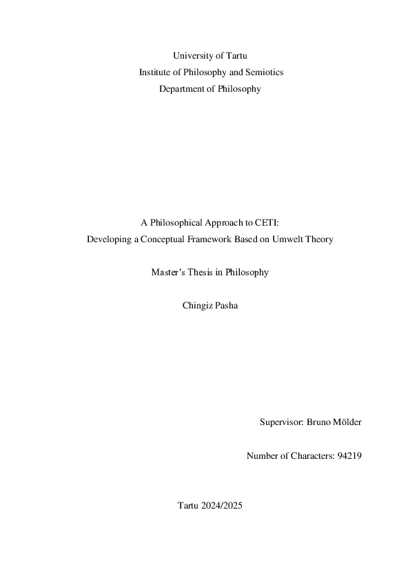 (PDF) A Philosophical Approach to CETI: Developing a Conceptual ...