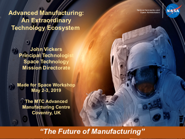(PDF) Advanced Manufacturing: An Extraordinary Technology Ecosystem