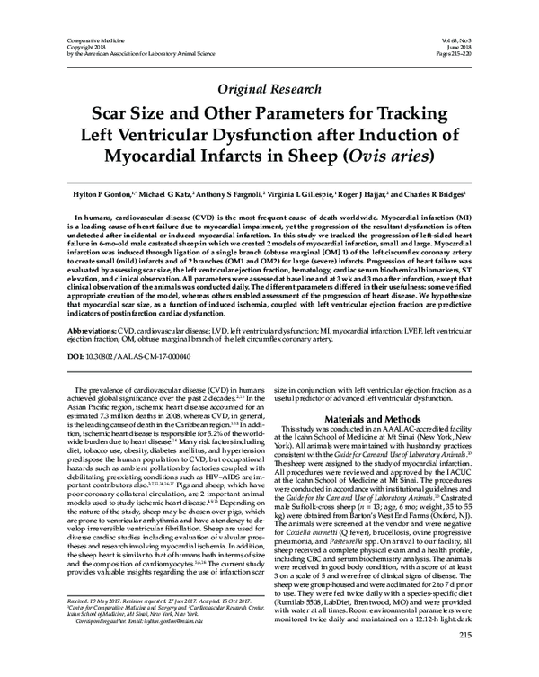 (PDF) Scar Size and Other Parameters for Tracking Left Ventricular ...