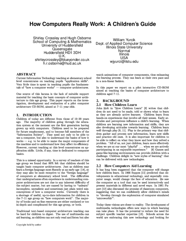 (PDF) How computers really work