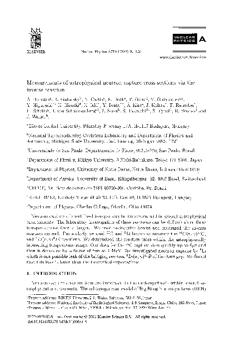 Measurements of astrophysical neutron capture cross sections via the ...