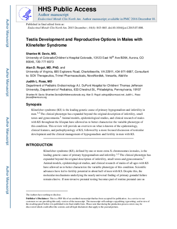 (PDF) Testis Development and Fertility Potential in Boys with ...
