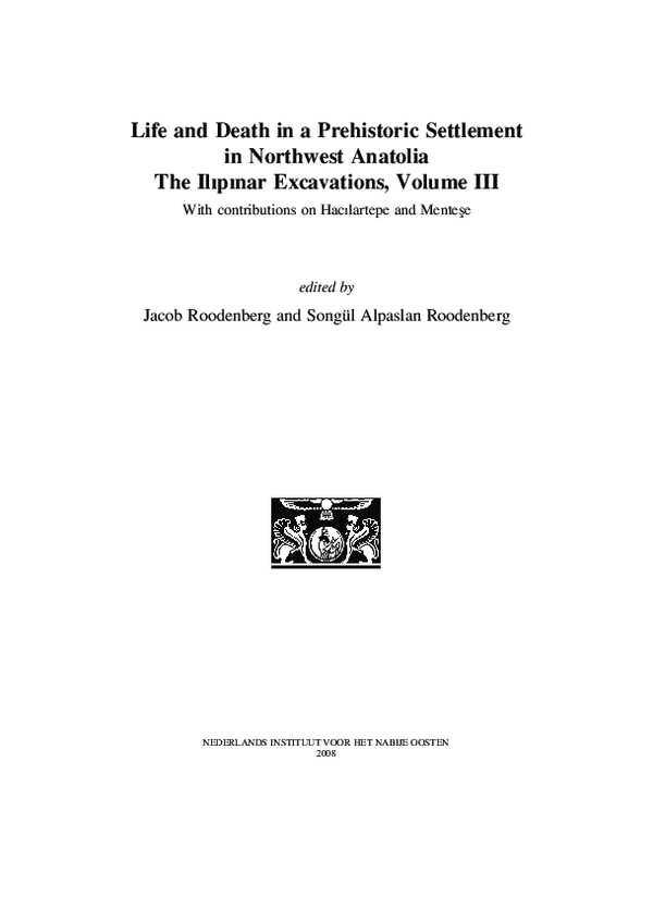(PDF) Life and Death in a Prehistoric Settlement in Northwest Anatolia ...