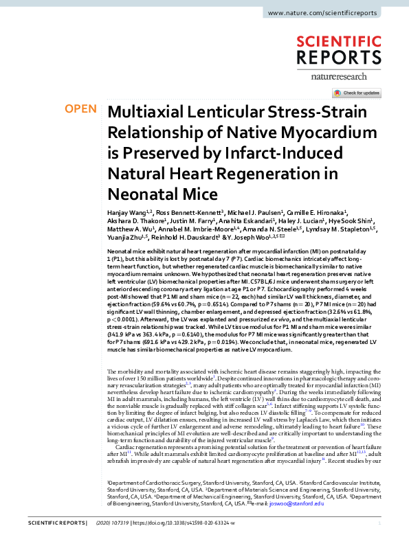 (PDF) Multiaxial Lenticular Stress-Strain Relationship of Native ...