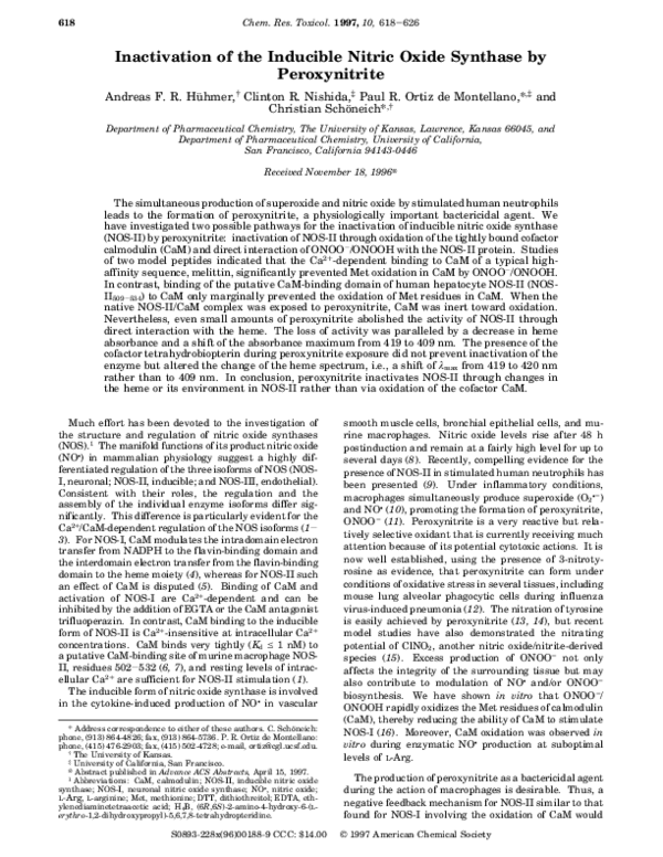 (PDF) Inactivation of inducible nitric oxide synthase protects ...