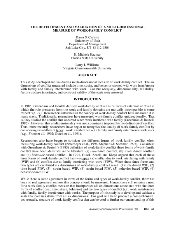 (PDF) The Development and Validation of the Multi-Dimensional Identification Scale (MDIS)