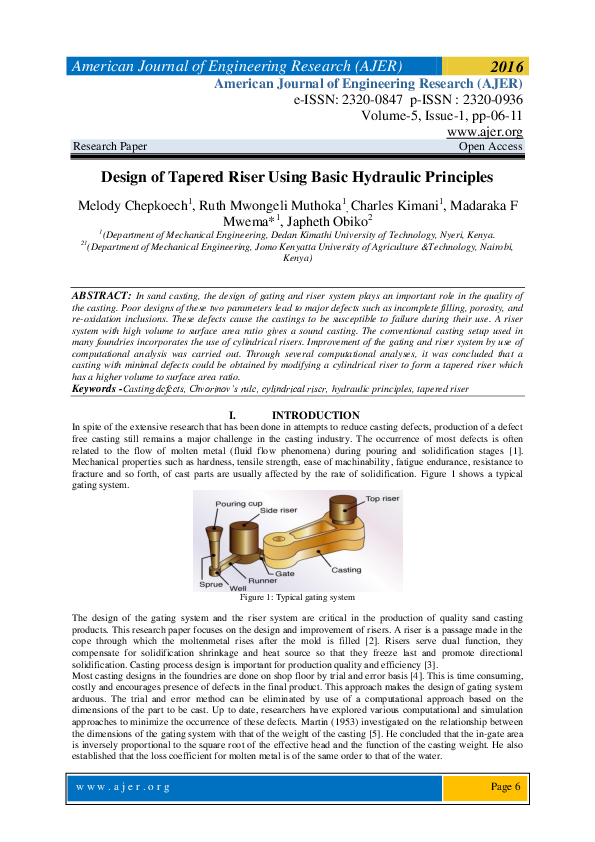 (PDF) Design of Tapered Riser Using Basic Hydraulic Principles