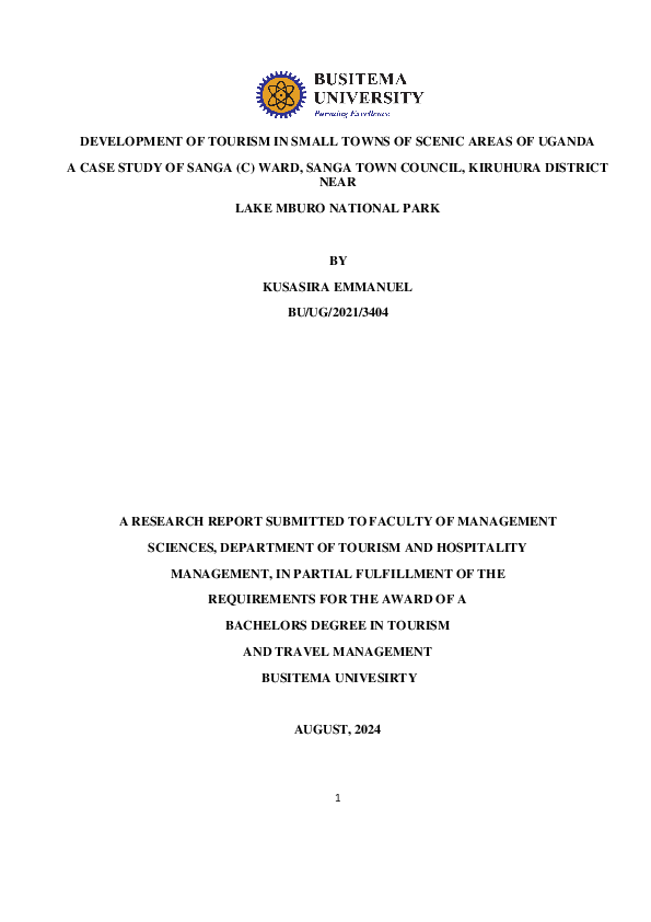 (PDF) KUSASIRA EMMANUEL RESEARCH REPORT BTT 2024