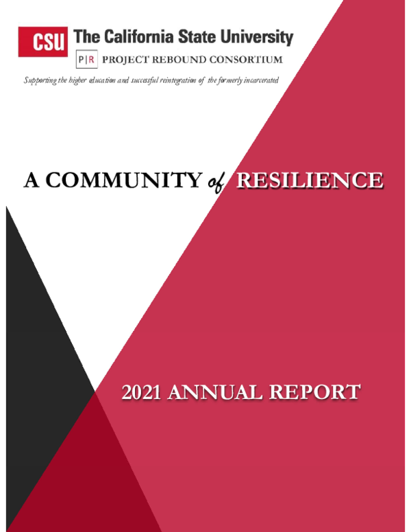 (PDF) A Community of Resilience, 2021 Annual Report, California State ...