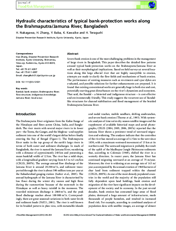 (PDF) Hydraulic characteristics of typical bank-protection works along ...