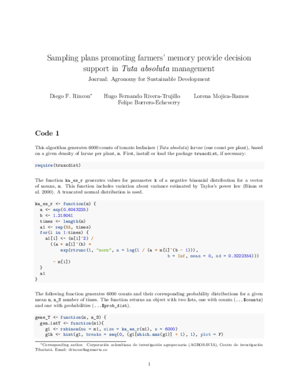(PDF) Algorithms of sampling plans