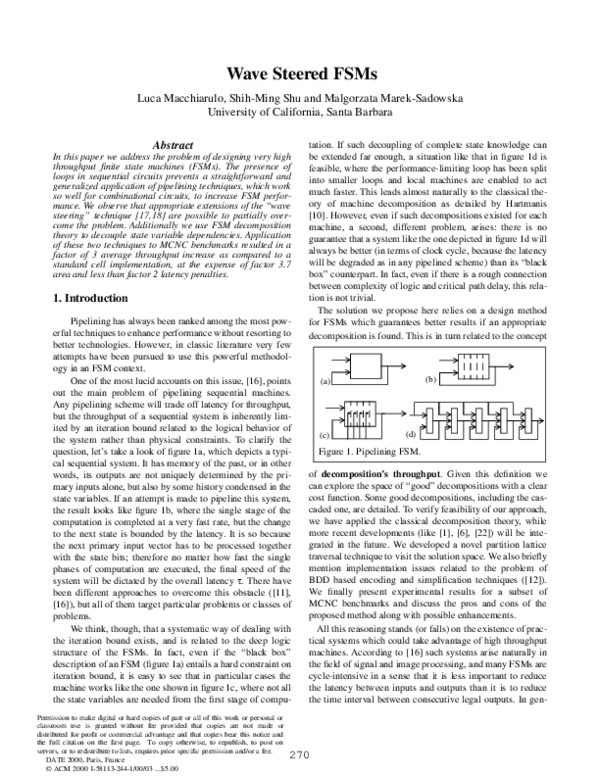 (PDF) Wave steered FSMs