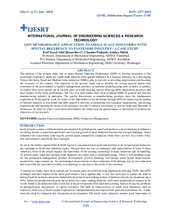 (PDF) Ijesrt International Journal of Engineering Sciences & Research ...