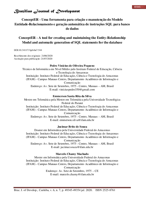 (PDF) ConceptER - Uma ferramenta para criação e manutenção do Modelo ...