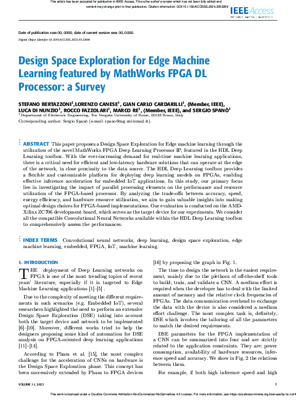 (PDF) Design Space Exploration for Edge Machine Learning featured by ...