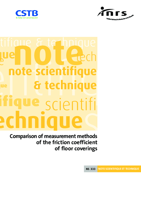 (PDF) Comparison of measurement methods of the friction coefficient of ...