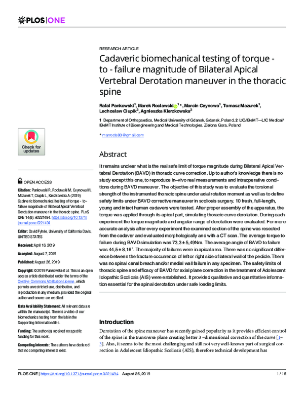 (PDF) Cadaveric biomechanical testing of torque - to - failure ...