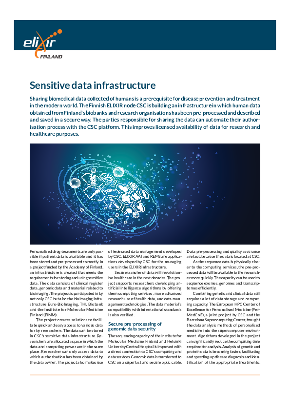 (PDF) Sensitive data infrastructure
