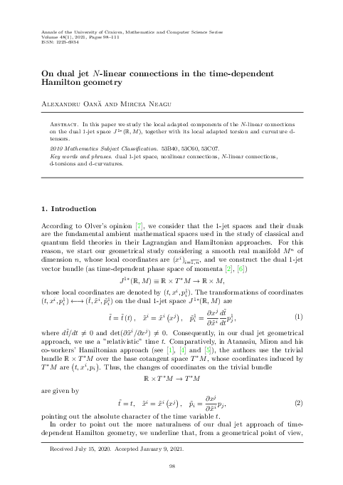 (PDF) On dual jet N-linear connections in the time-dependent Hamilton ...