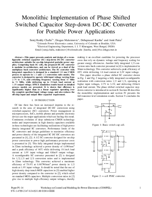 (PDF) Monolithic implementation of phase shifted switched capacitor ...