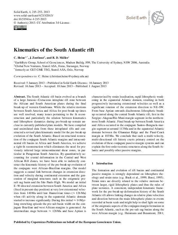 (PDF) Natural Hazards and Earth System Sciences
