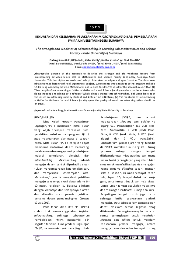 (PDF) Seminar Nasional XI Pendidikan Biologi FKIP UNS 695 The Strength ...