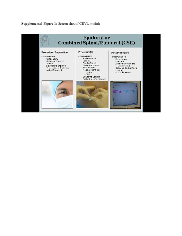 (PDF) Resident Competency and Proficiency in Combined Spinal–Epidural ...