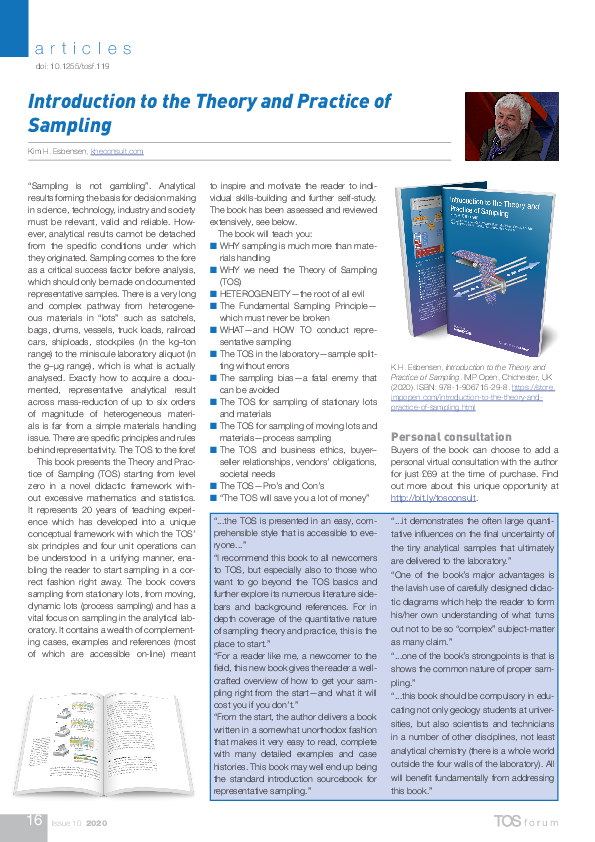 Pdf Introduction To The Theory And Practice Of Sampling