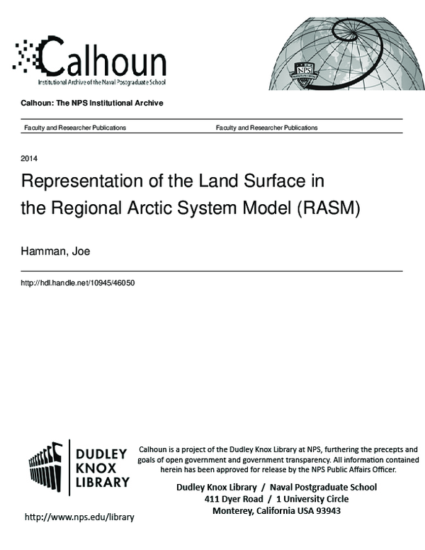 (PDF) Representation of the Land Surface in the Regional Arctic System ...